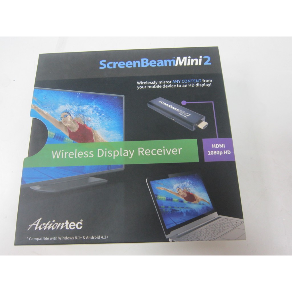 【全冠】Actiontec ScreenBeam Mini 2 無線顯示接收器 Miracast 手機投影 電視棒 | 蝦皮購物