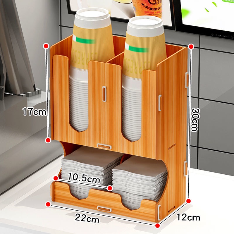 紙杯架 杯架 飲料杯架 杯子收納 置杯架 咖啡杯架 杯子架 外帶杯架 杯子收納盒 木頭杯架 吸管收納 吸管收納盒 吸管架 | 蝦皮購物