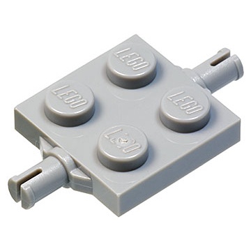 LEGO 樂高 4600 淺灰色 2x2 薄板 雙側輪軸片 6408022 4211504 插梢 車 | 蝦皮購物