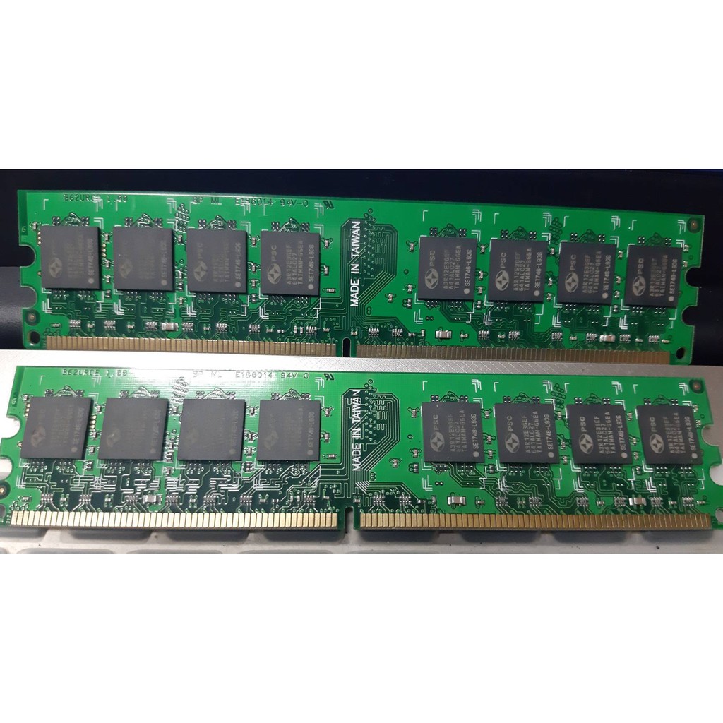 Transcend 創見 DDR2 533 1G DDRII PC4200 雙面顆粒 2條合購 | 蝦皮購物