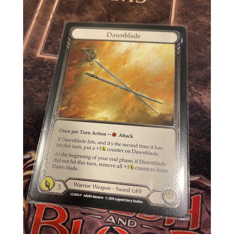 【血肉之戰 】(冷箔PR) Flesh and Blood FAB TCG Dawnblade | 蝦皮購物