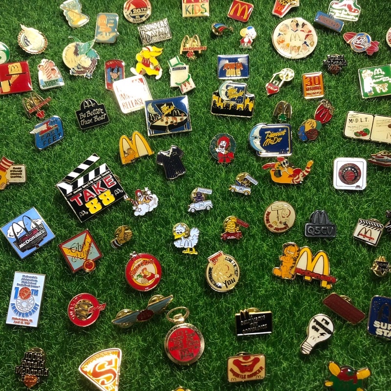 【單售2】1990s 麥當勞徽章 Mcdonalds Pin 胸章 胸針 勳章 別針 麥當勞pin 收藏 麥當勞玩具 蝦皮購物