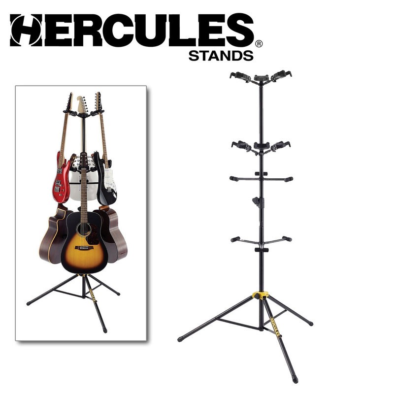 ♪Your Music 愉耳樂器♪ Hercules 海克力斯 GS526B 六頭展示 吉他架 店面展示 | 蝦皮購物