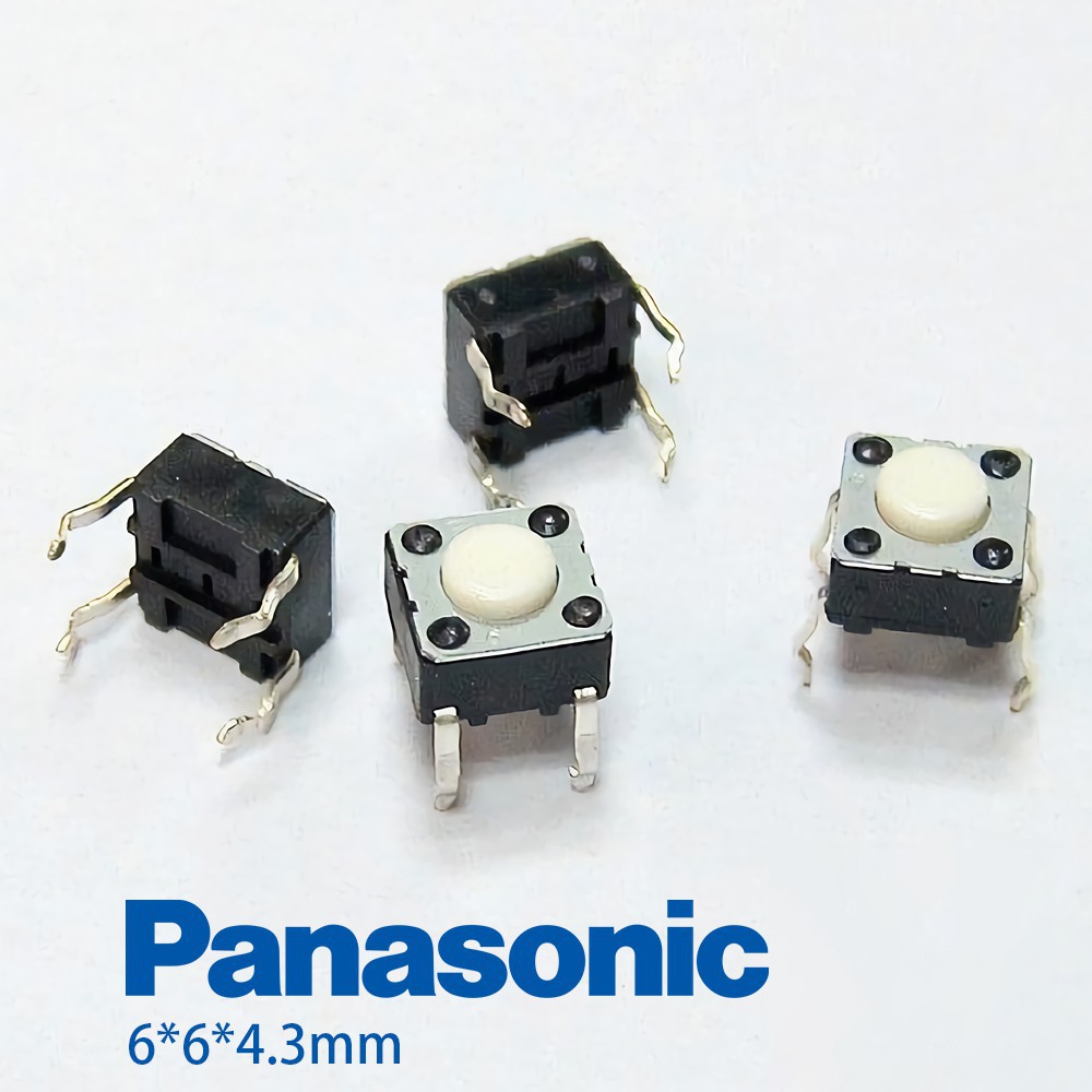 明天到貨 日本製 歐姆龍 B3F-1000 OMRON 微動開關 觸摸開關 中鍵 6x6x4.3mm 滑鼠按鍵 | 蝦皮購物
