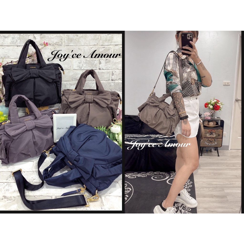 Joy'ce Amour 防潑水尼龍蝴蝶結手提/斜背包 | 蝦皮購物