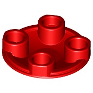 磚家 LEGO 樂高 紅色 Plate Round 2x2 圓形墊片 薄片 薄板 平板 反向 2654 54196 | 蝦皮購物