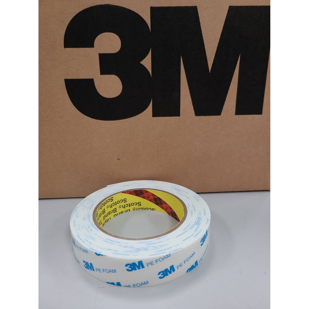 3M 1600T PE 泡棉雙面膠帶 - 雙面膠 膠帶 黏貼 泡棉雙面膠 裝潢 24mm寬 * 4.5M長 - 含稅價 | 蝦皮購物