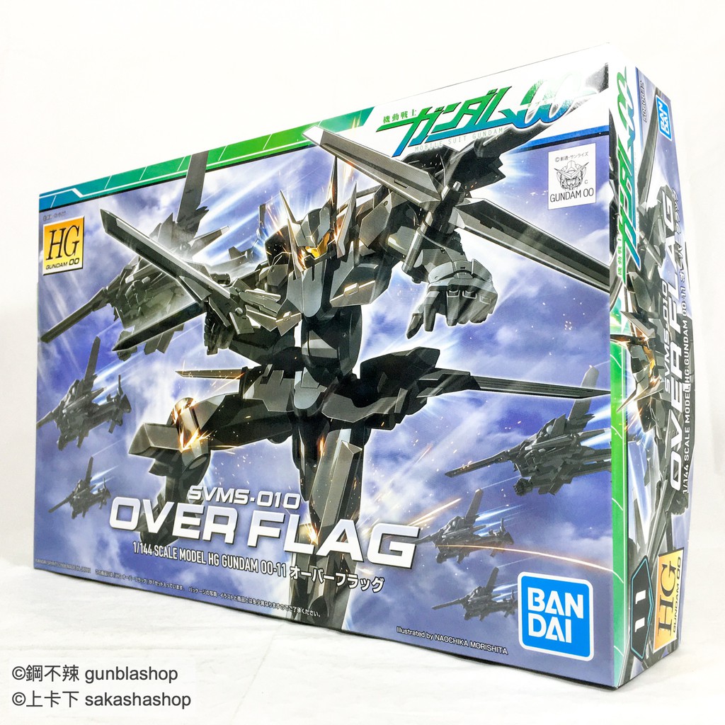 BANDAI 組裝模型 HG 鋼彈00 1/144 #11 超限旗幟式 OVER FLAG SVMS 鋼不辣商舖 | 蝦皮購物