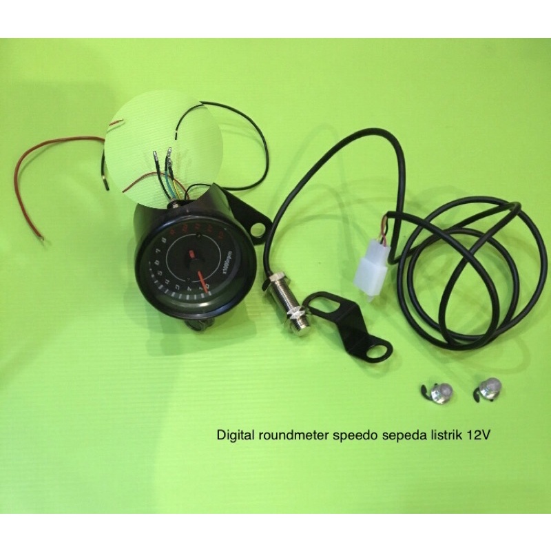 Digital roundmeter untuk speedometer sepeda listrik | 蝦皮購物