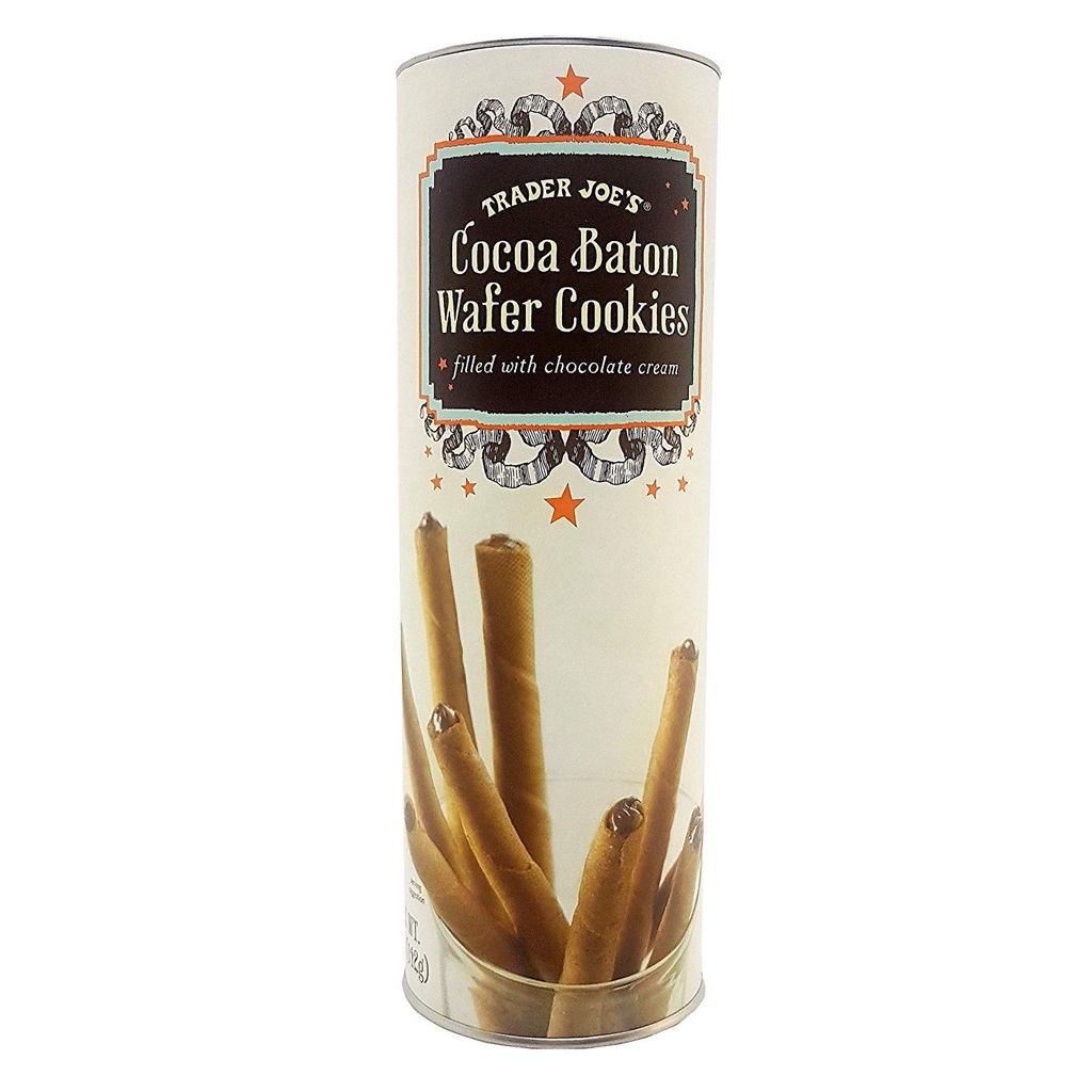 台灣現貨 Trader Joe`s Baton Wafer Cookies 脆笛酥 捲心酥 香草 巧克力 檸檬 | 蝦皮購物