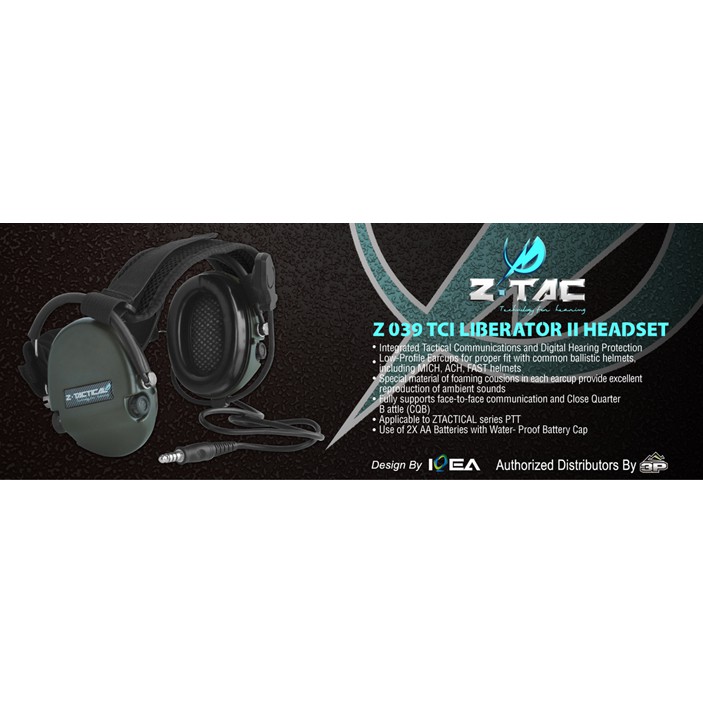 【QC軍品】Z-TAC TCI LIBERATOR II 後掛式軍規麥克風抗噪耳機 第4代晶片 Z039 | 蝦皮購物
