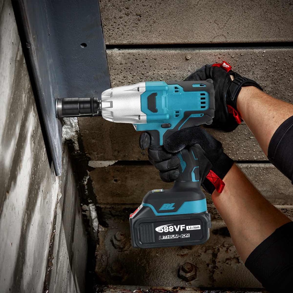 2100N。M無刷無繩電動衝擊扳手1/2“螺絲刀套筒扭矩扳手工具兼容18V電池 | 蝦皮購物