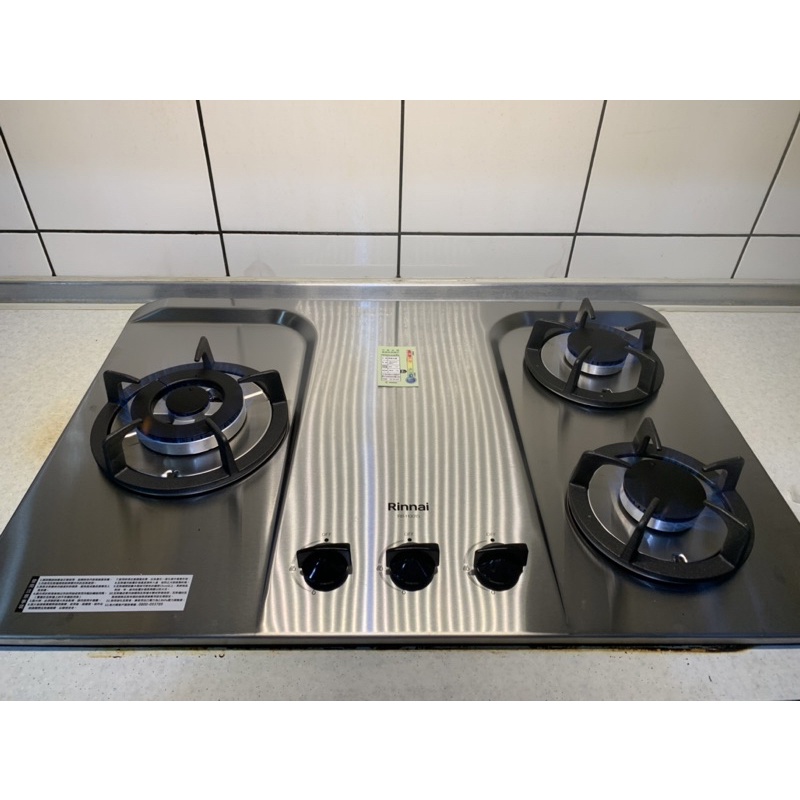 比維修更划算~林內RB-H301S檯面式三口防漏瓦斯爐1台~有(給)舊機送安裝~RBH301S(圖片為左大)購買時須註明 | 蝦皮購物