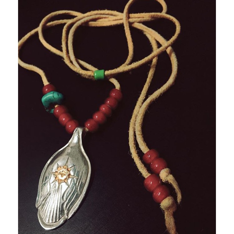 [Simple Set] goros goro's 風格 木村 高橋吾郎 原宿 白心紅珠 綠松石 鹿皮繩 | 蝦皮購物