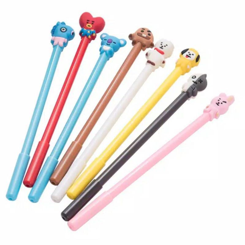 防彈少年團 BT12 ARMY KPOP Character Pencil BTS Pen | 蝦皮購物