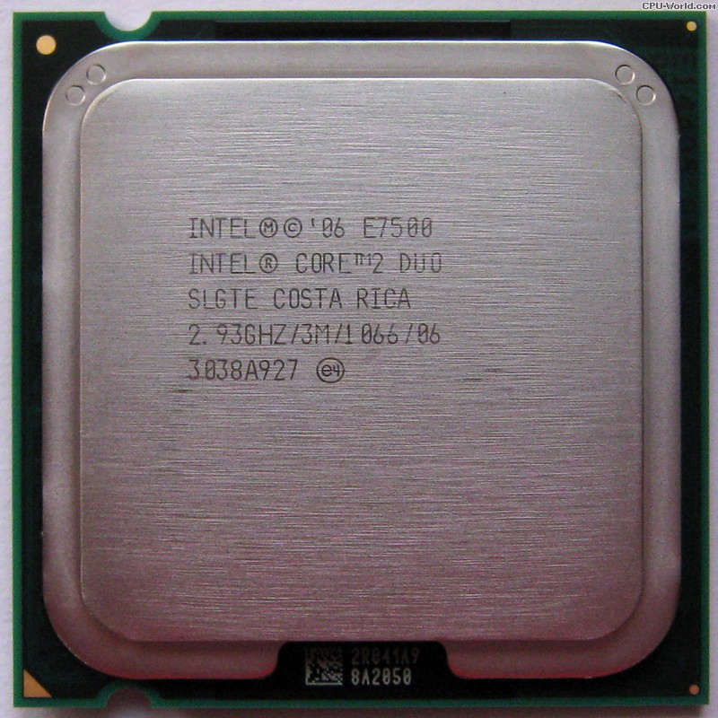 Intel Core 2 Duo E7500 雙核心775腳位處理器、3M快取、2.93G、1066MHz、散裝無含風扇 | 蝦皮購物