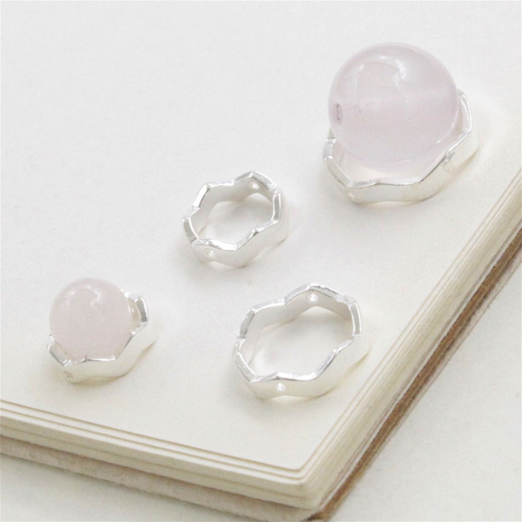 【GD純銀批發】S925純銀 菱形圓環 (鏤空 隔珠 散珠 配件 diy 材料 手做) | 蝦皮購物