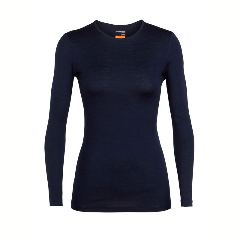 [amouter Life] Icebreaker Merino 200 Oasis 女 素色圓領羊毛長袖 Bf200 蝦皮購物