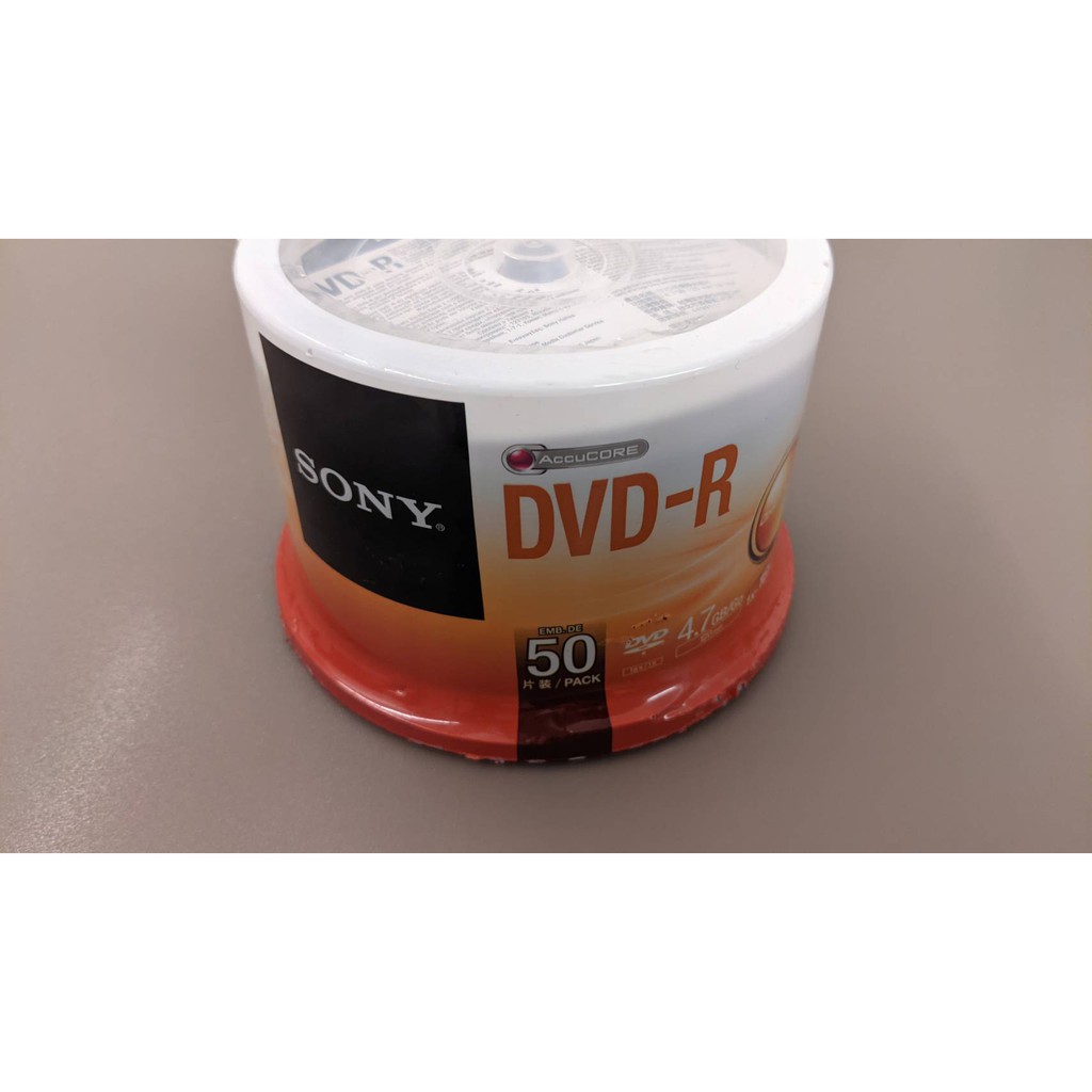 SONY 16X DVD-R 光碟片(50片) | 蝦皮購物