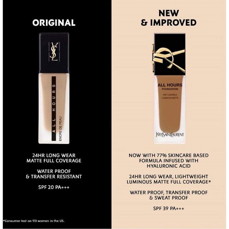 [天天出貨‼️LC1/LC2/LN1/LN4現貨]YSL聖羅蘭 2022新版 恆久完美無瑕持妝粉底 午夜粉底液 | 蝦皮購物