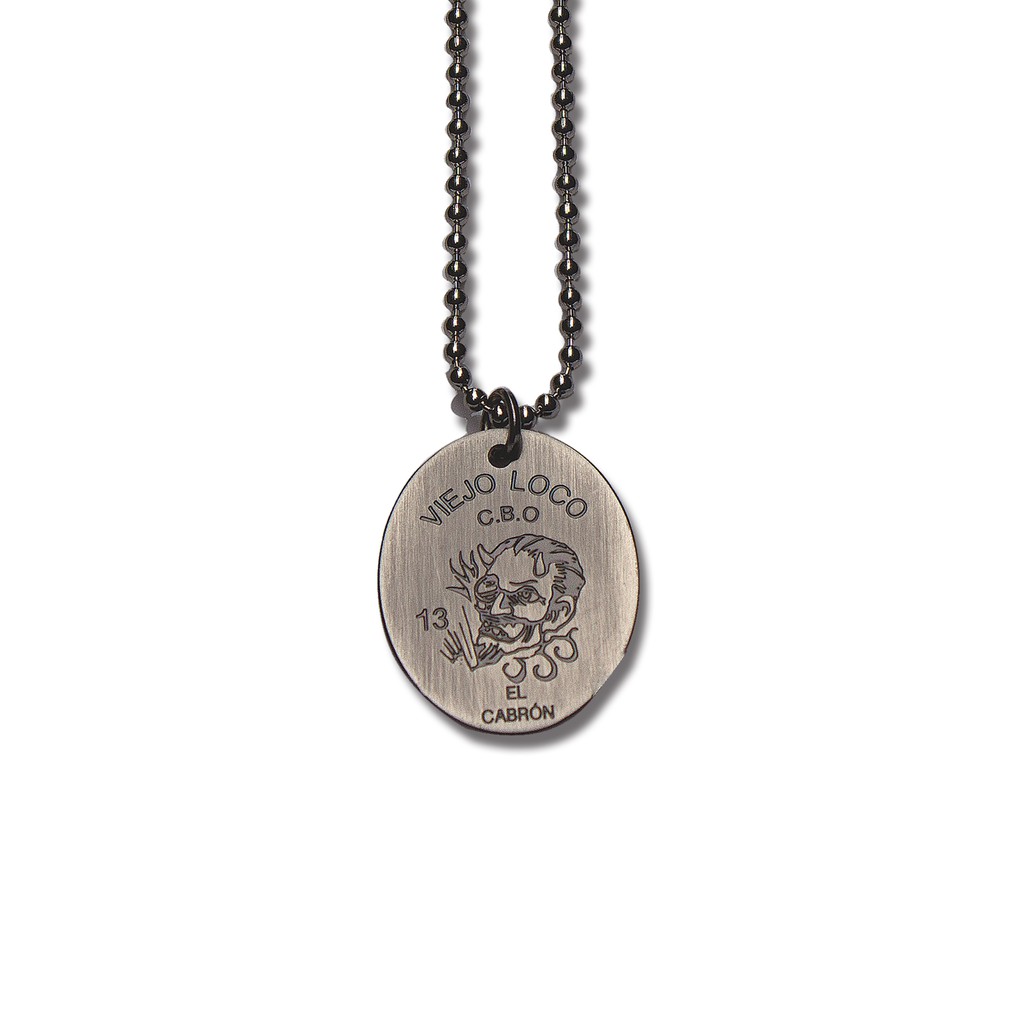 【CABRON】"VIEJO LOCO" Necklace 撒旦銅牌項鍊 | 蝦皮購物