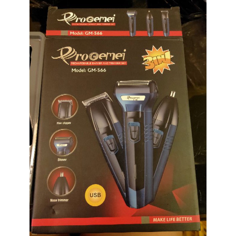 ProGemei 三合一充電刮鬍刀 | 蝦皮購物