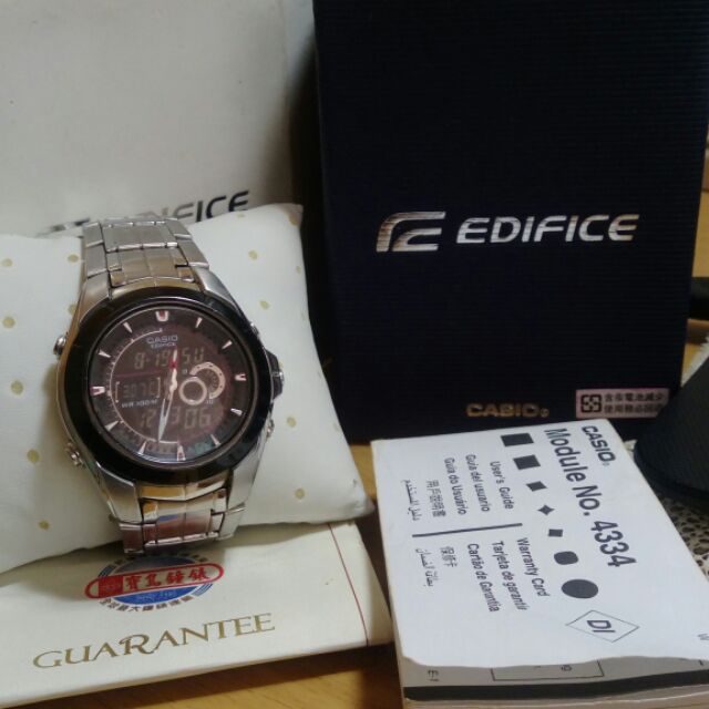 Casio 雙顯錶 賽車錶 時尚錶 溫度測量 edifice efa-119-bk | 蝦皮購物
