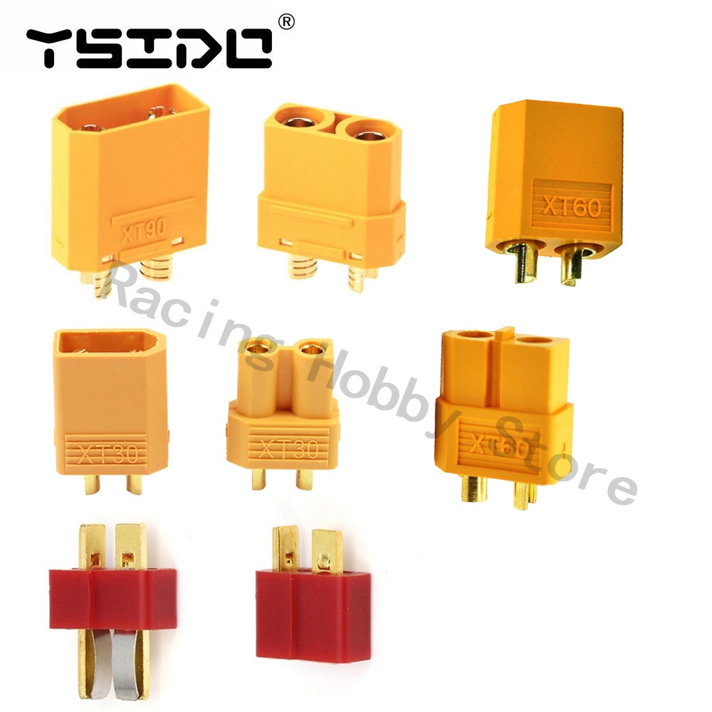 2PCS XT60 XT30 XT90 T-Plug 公母子彈頭連接器插頭用於 RC 鋰電池 RC 模型車輛飛機直升機 | 蝦皮購物