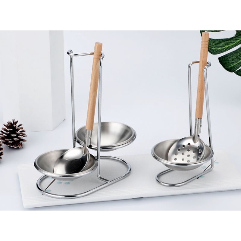 kiyodo不鏽鋼雙格湯杓架 不鏽鋼單格湯杓架 收納架 | 蝦皮購物