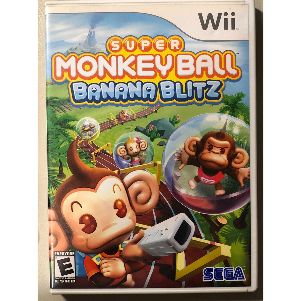 Wii 遊戲光碟 《超級猴子球 派對大集合》美版 Super Monkey Ball 任天堂 正版 英文版 非日文中文 | 蝦皮購物