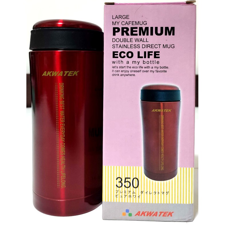 AKWATEK 不鏽鋼真空保溫杯 AK-02002 350ML 學士杯 | 蝦皮購物