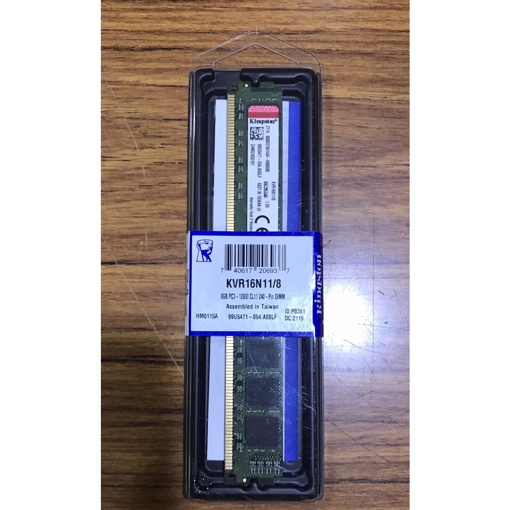 點子電腦☆北投 Kingston 金士頓 DDR3 8G 8GB KVR16N11/8 桌上型記憶體 RAM 1500元 | 蝦皮購物