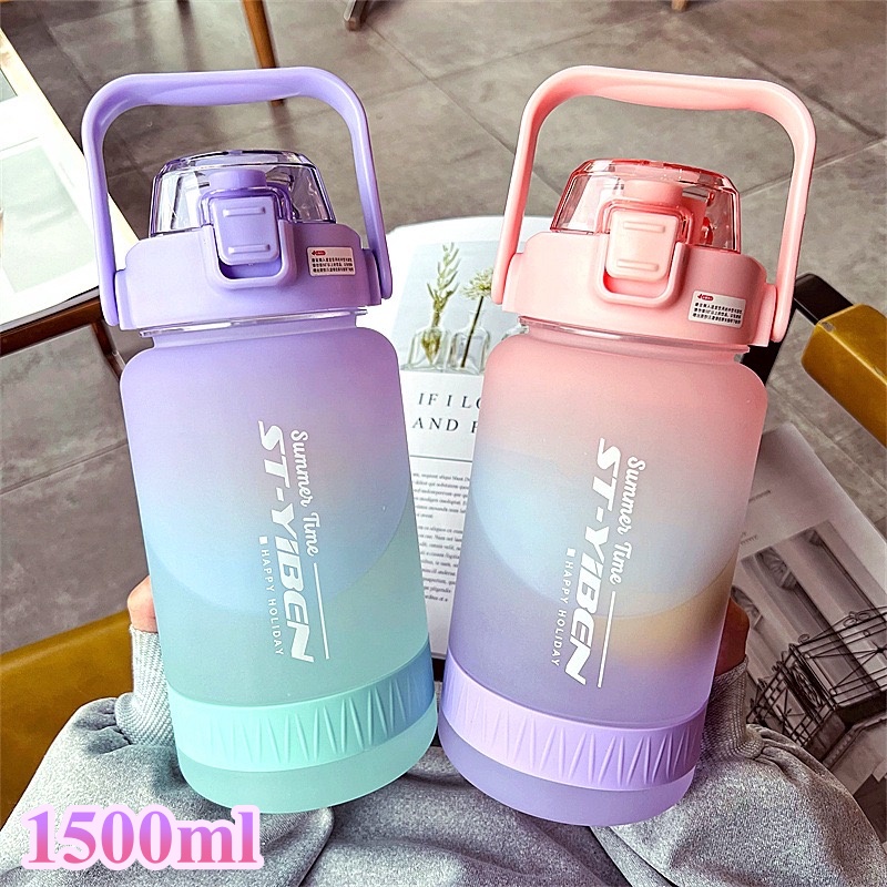 雙飲口吸管直飲【1500-2000ML】2022新品/一杯兩用漸層運動水壺/吸管/直飲兩用設計>可手提>防漏鎖扣水壺 | 蝦皮購物