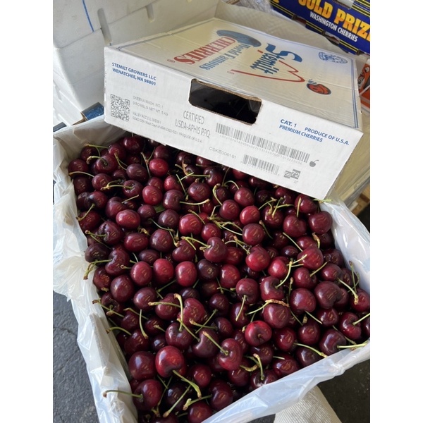 [ME’進口優質水果]🍒產季即將結束🔚美國華盛頓·櫻桃Cherry🍒｜5公斤原裝箱｜8R、8.5R、9R、9.5R | 蝦皮購物