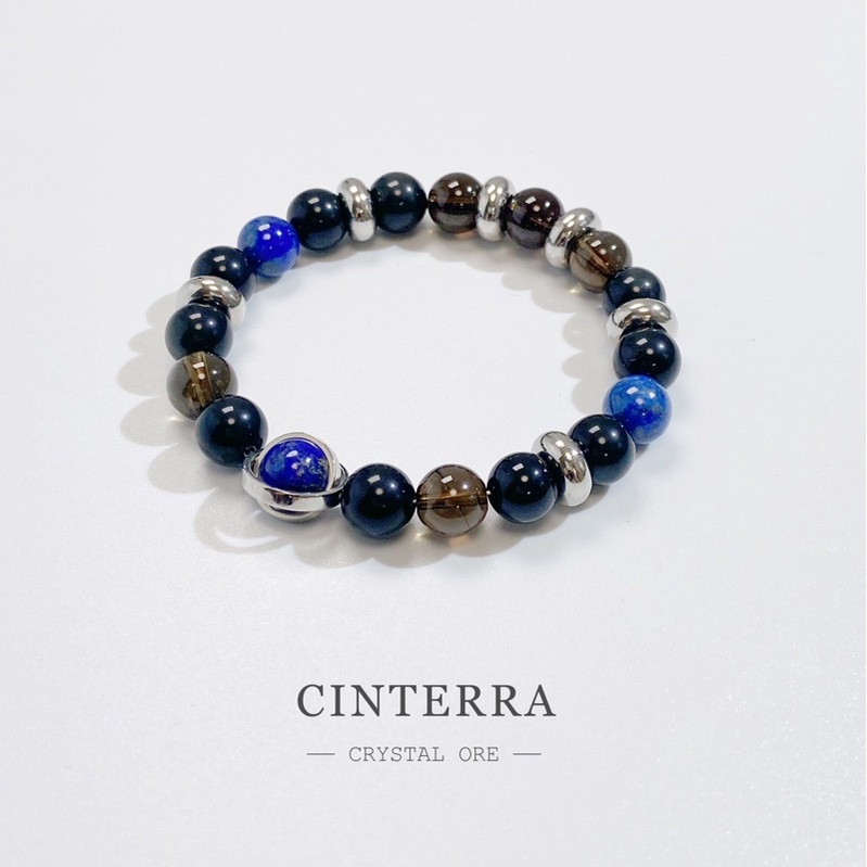 《Cinterra地球緣礦》小孩守護系列 智慧安康款/青金石/黑曜石/茶晶 | 蝦皮購物