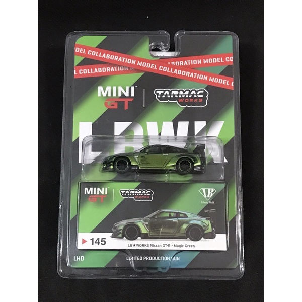 mini gt tarmac works 145 lb 日產 Nissan gt-r magic green 變色 美版 | 蝦皮購物