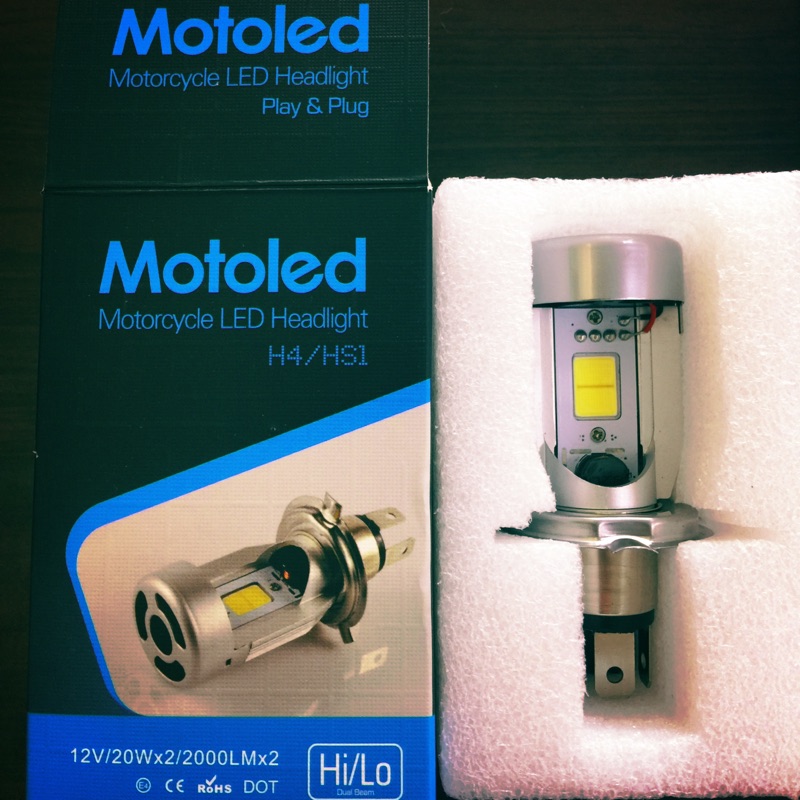 M4 LED大燈-H4/HS1(6000K)白光。汽/機 車都可安裝 | 蝦皮購物