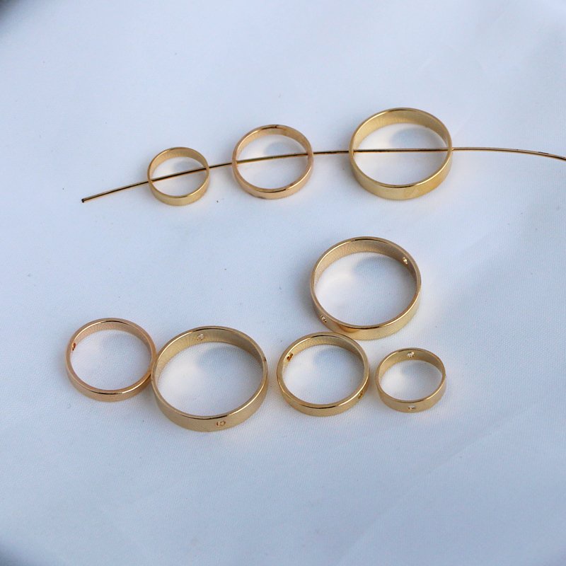 圈 diy 14k 包金 大套圈 保色 圓圈 直孔 內圈 直徑10mm/14mm/18mm 套珠圈 10個 | 蝦皮購物