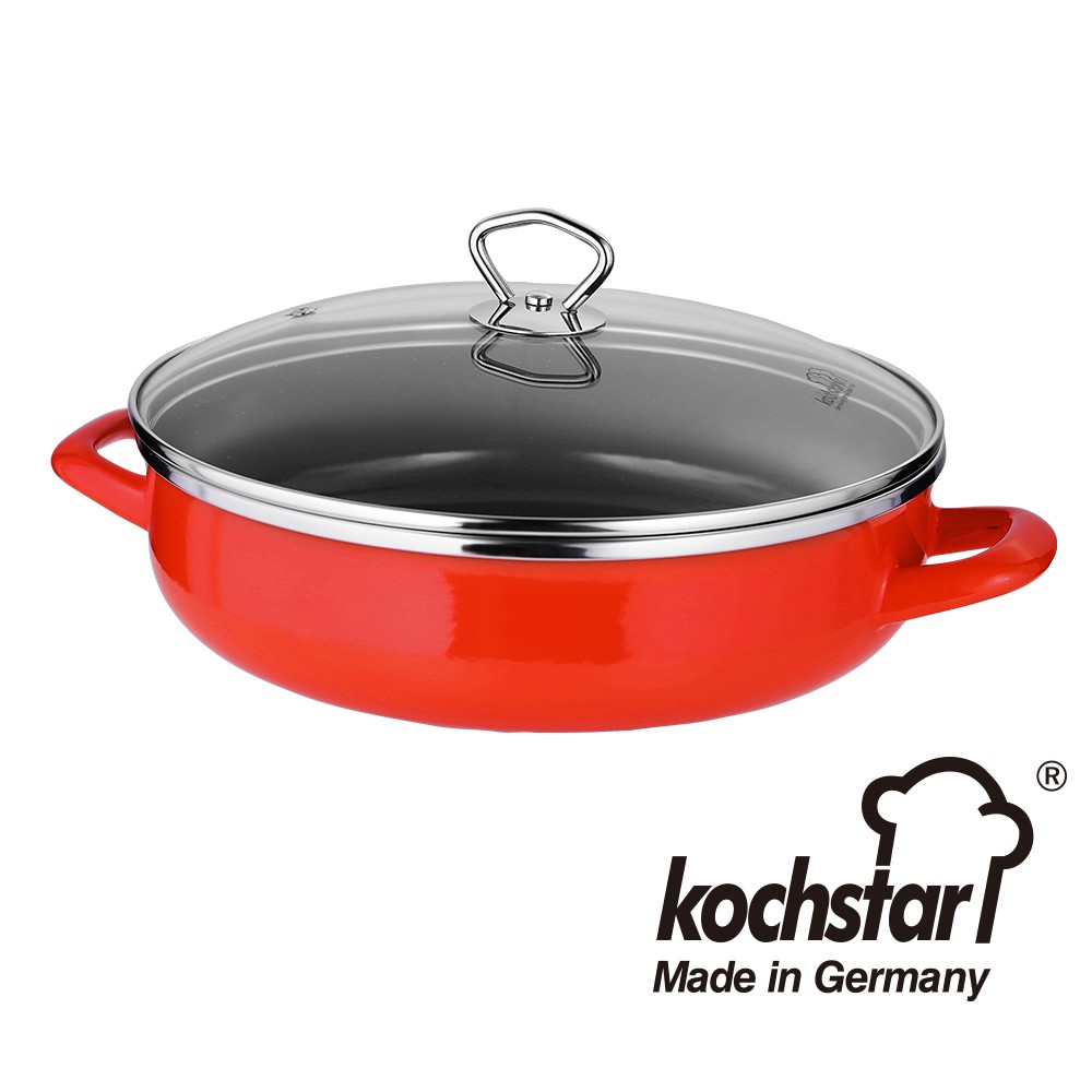 【德國Kochstar】Primus系列琺瑯雙耳平底鍋28cm - 共2色 | 蝦皮購物