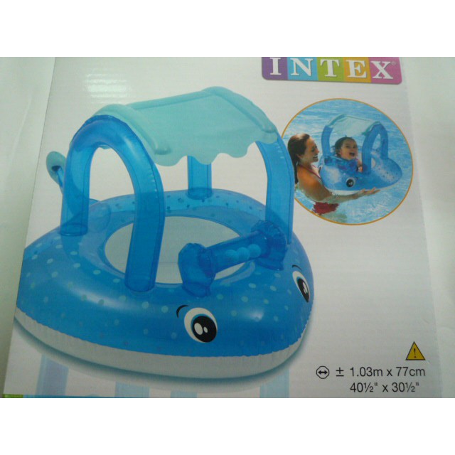 玩樂生活 美國INTEX 56589鰩魚遮陽坐位式充氣游泳圈 嬰兒坐圈 夏天玩水/游泳/戲水(免費維修 瑕疵換新品) | 蝦皮購物
