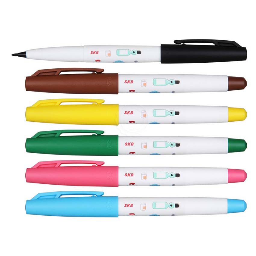 SKB 秘書簽字筆 台味經典 (6入6色) #M-10C 簽字筆 水性 1.0mm 記號筆 文具 【侖媽文具玩具批發】 | 蝦皮購物
