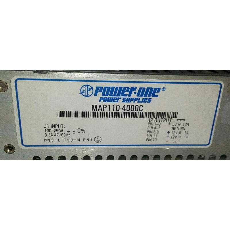 🌞POWER-ONE開關電源MAP110-4000C 四組輸出5V 12V -12V -5V 入:AC100-250V | 蝦皮購物
