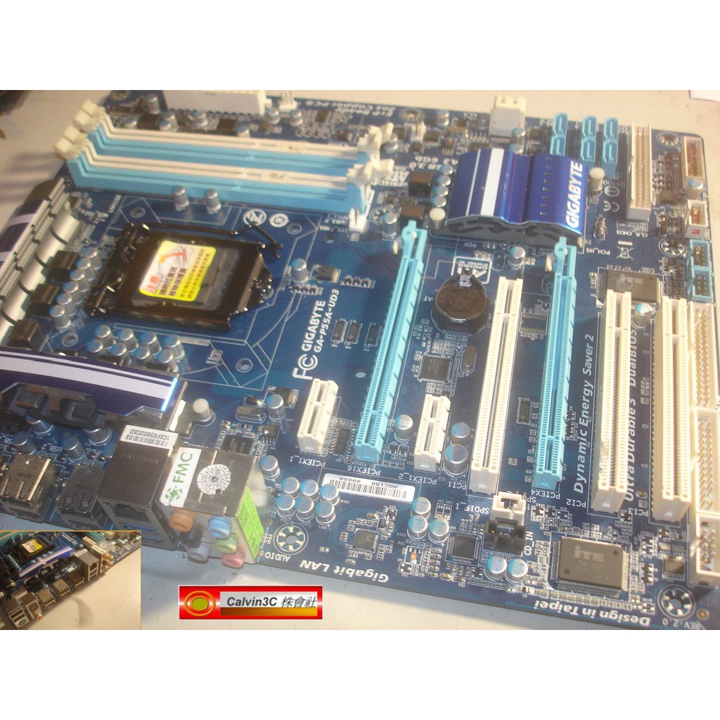 頂級 技嘉 GA-P55A-UD3 1156腳位 Intel P55晶片 4組DDR3 8組SATA 超耐久 動態節能 | 蝦皮購物