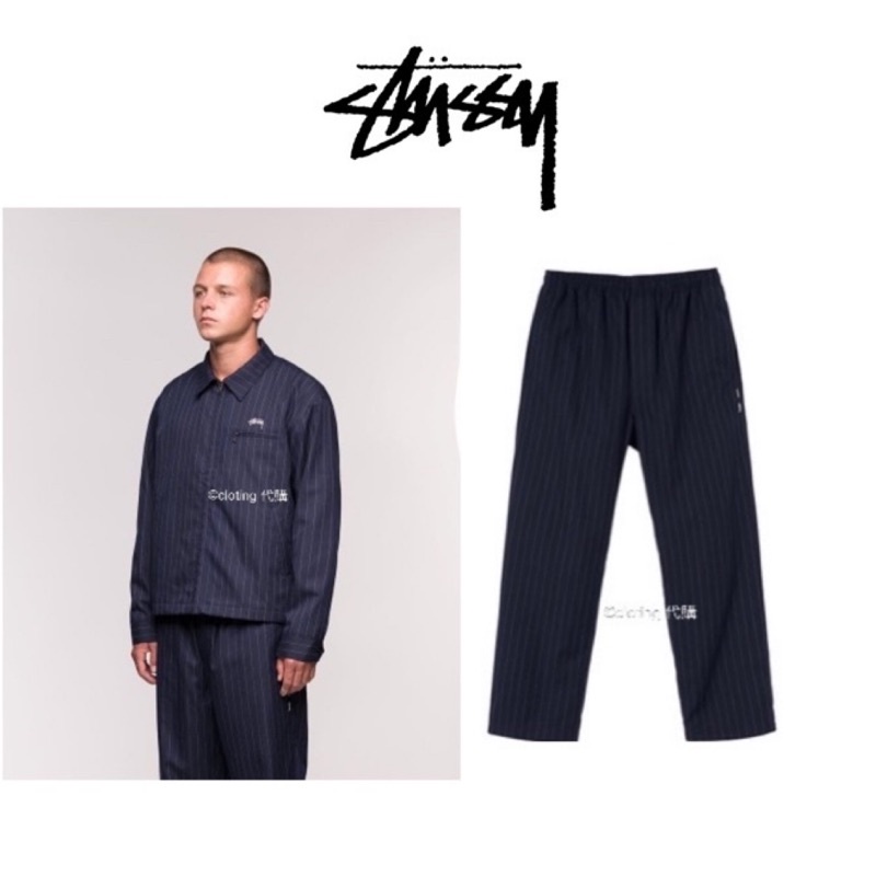 美國正品STUSSY x CDG PIN STRIPED BEACH PANT聯名西裝外套夾克 美國正品STUSSY x CDG PIN STRIPED BEACH PANT聯名西裝外套夾克