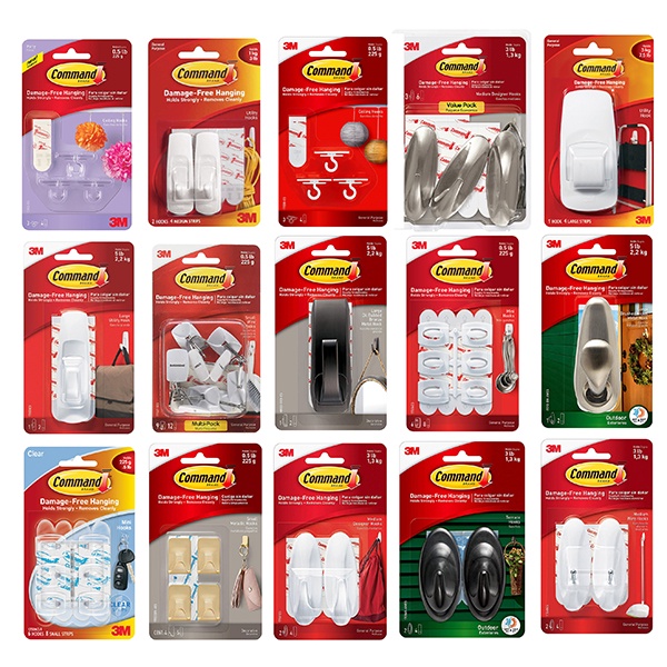 3m COMMAND 衣架和透明掛鉤 17047,17048,17202,17201,17206,17207,17006 | 蝦皮購物