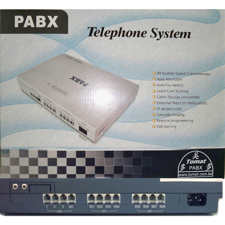 {多美多PABX}電話總機自動總機語音交換機CD308A+3台MT-730來電顯示電話機,***一年保固***未稅 | 蝦皮購物