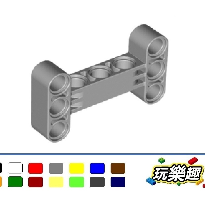 玩樂趣 LEGO樂高 14720 淺灰色 Liftarm 3X5 Perpendicular H型 二手零件 2D20C | 蝦皮購物