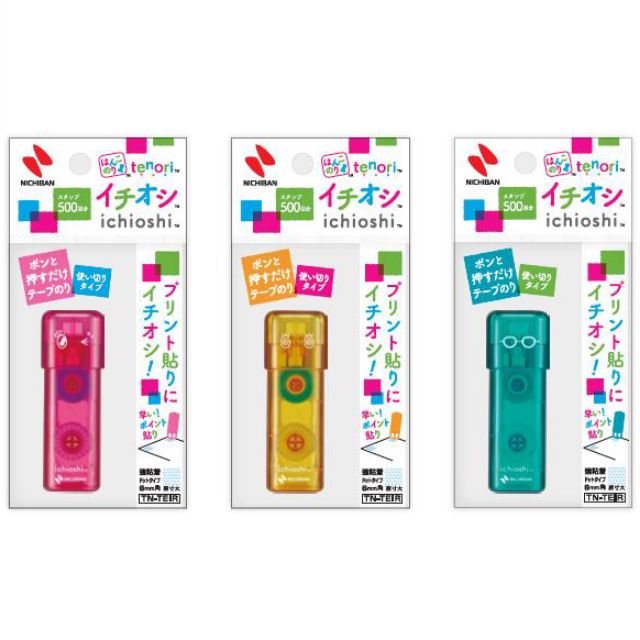 【日本進口】NICHIBAN tenori ichioshi 印章式雙面膠 | 蝦皮購物