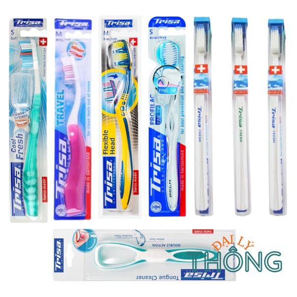 Trisa Fresh 牙刷(多種類型)/旅行/細尖/柔性頭/酷 - 剃須 TRISA 塑料刀片 | 蝦皮購物