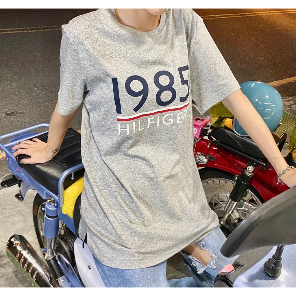 【MAFIA WORK】 TOMMY HILFIGER 1985 個性 短T 短袖 T恤 灰色短T | 蝦皮購物